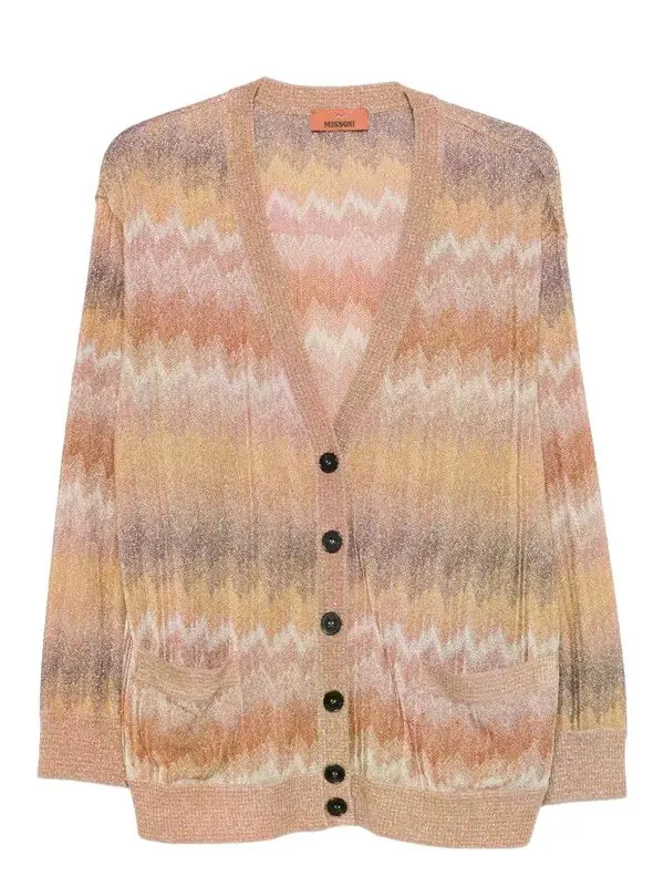 Missoni Zigzag Button Cardigan - Brown