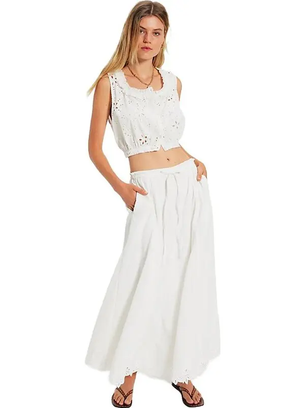 Free People Cotton Maxi Skirt Set - Sugar Swizzle