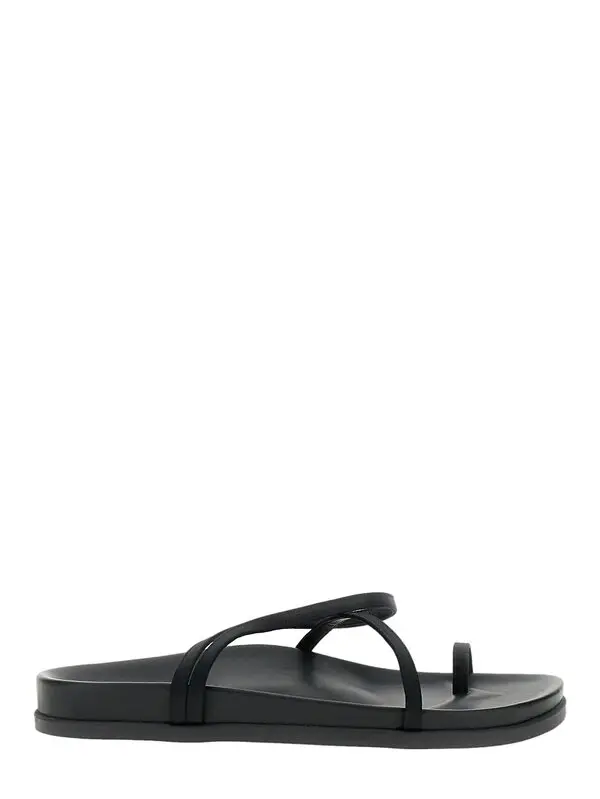 ANCIENT GREEK SANDALS Sandali Eleftheria - Nero