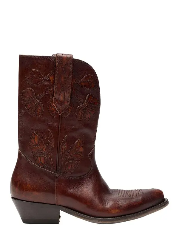 GOLDEN GOOSE Wish Star Boots - Marrone