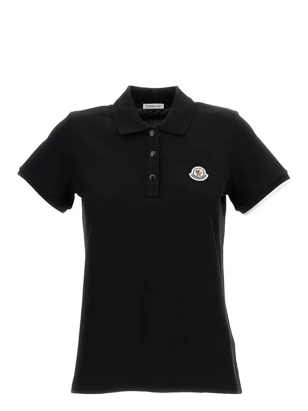 Moncler Piquet Polo Shirt - Black