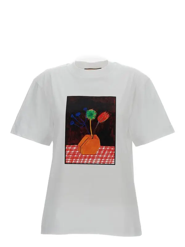 Plan C Printed T-shirt - Bianco