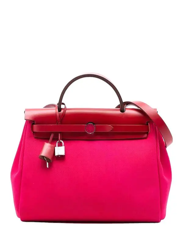 Hermès 2021 Herbag Zip 31 Laque Satchel - Pink