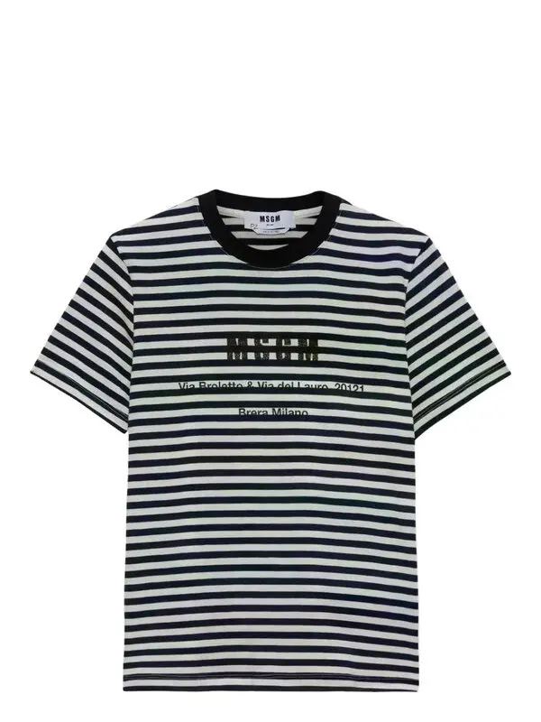 MSGM Striped T-shirt - Blue