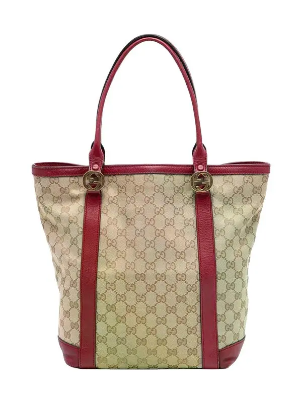 Gucci Gg Canvas Twins Tote Bag - Brown
