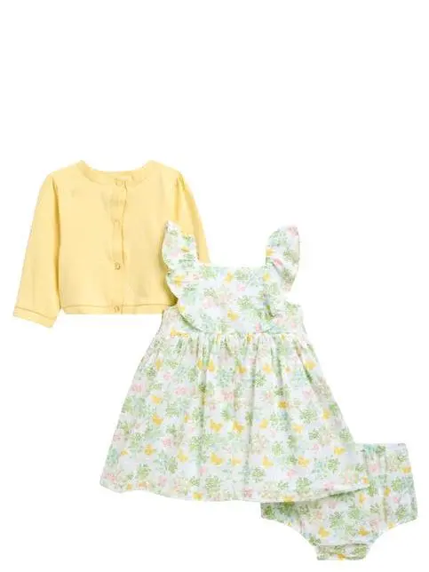 LITTLE ME Garden Dress Set - Yellow