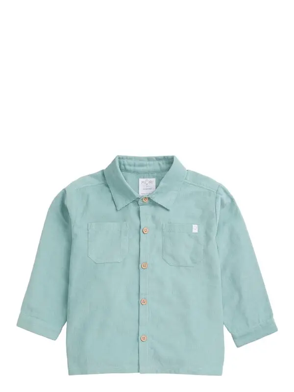 MORI Corduroy Shirt - Gray Mist