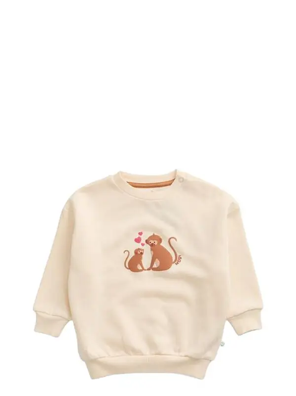 MORI Oversized Sweatshirt - Monkey & Gardenia