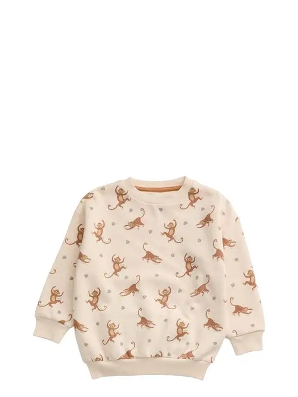MORI Oversized Sweatshirt - Monkey Print