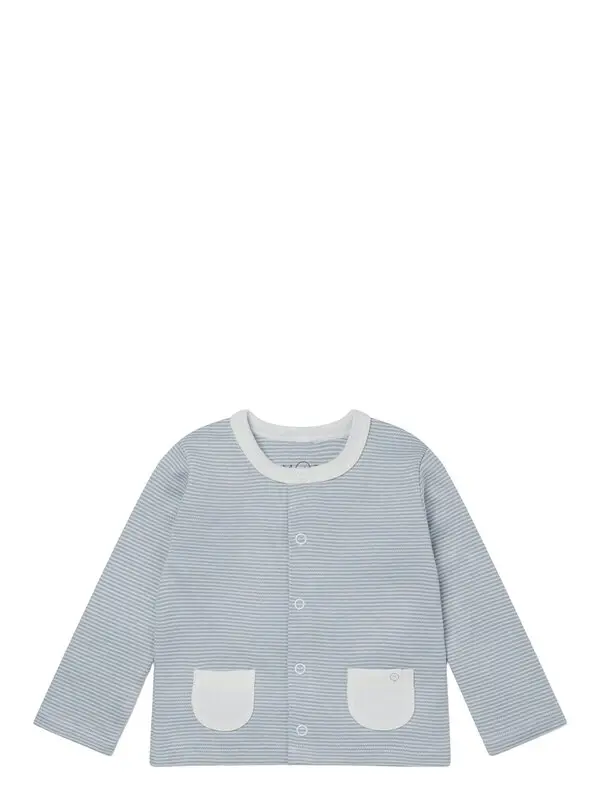 MORI Cardigan - Blue Stripe
