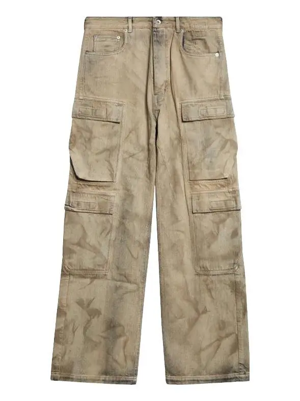 Rick Owens Double Cargo Jeans - Dust