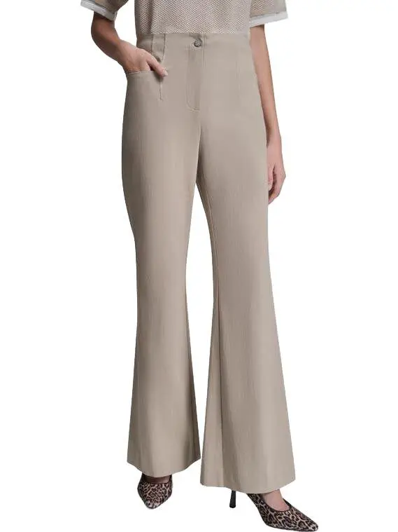 Dkny Millennium Flair Wide Leg Pants - Pebble