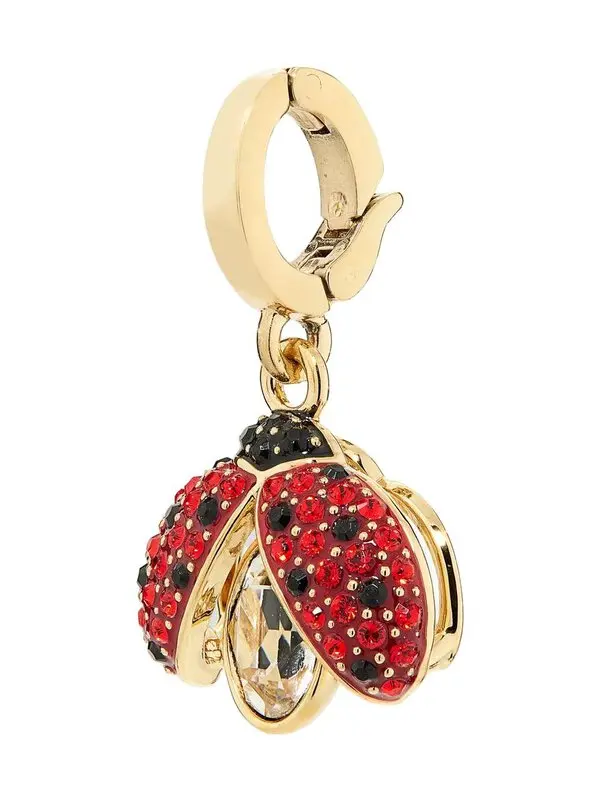 SWAROVSKI Idyllia Ladybug Charm By - Red/gold