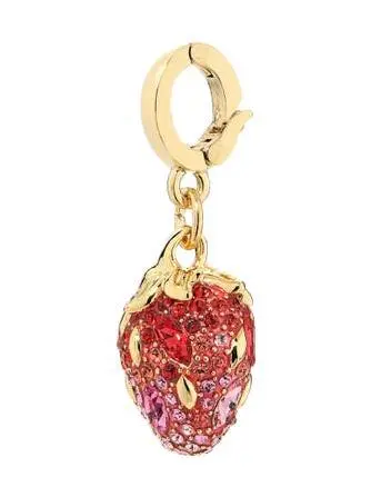SWAROVSKI Idyllia Crystal Strawberry Charm - Red/gold