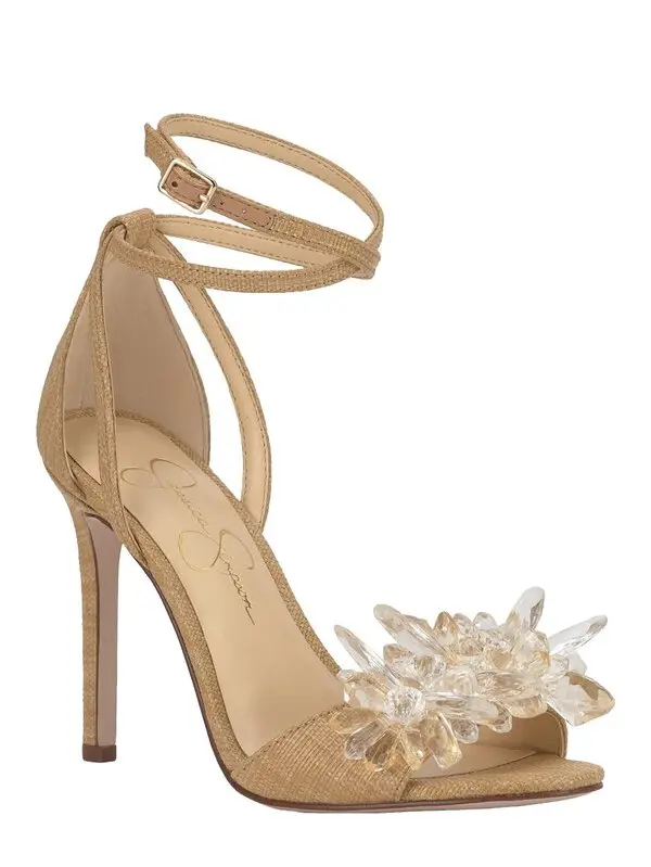 Jessica Simpson Janivah Ankle Strap Sandal - Natural