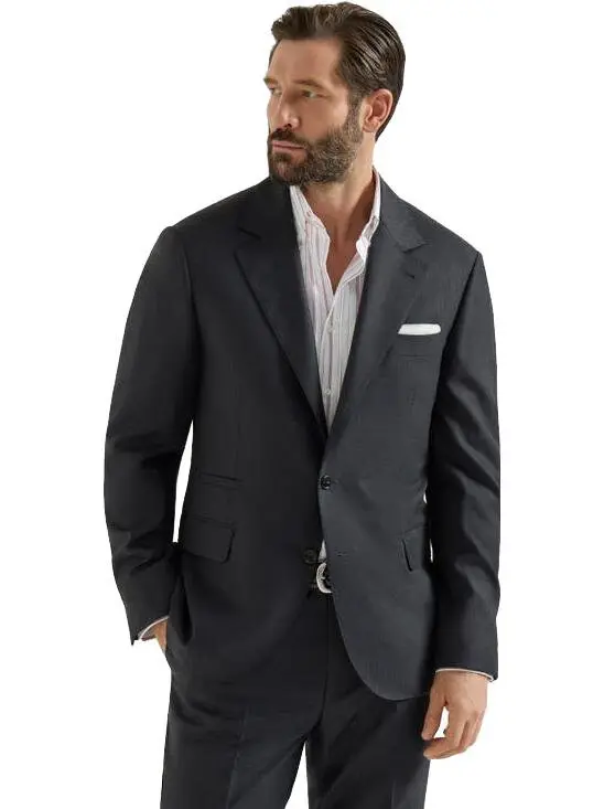 Brunello Cucinelli Houndstooth Blazer - Anthracite