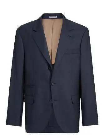 Brunello Cucinelli Houndstooth Blazer - Navy Blue