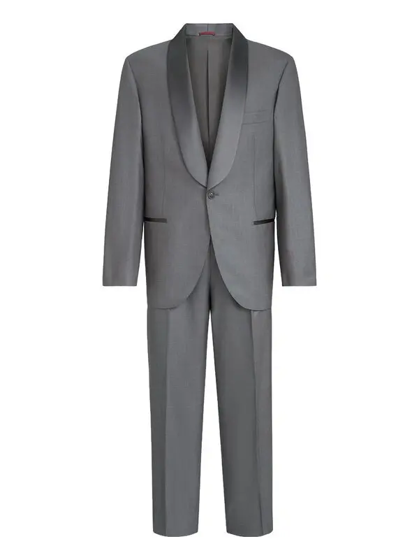 Brunello Cucinelli Tuxedo With Shawl Lapel - Grey