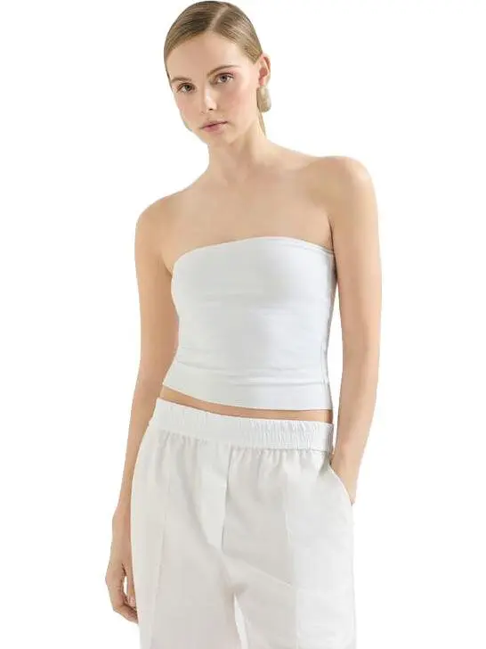 Brunello Cucinelli Bandeau Top - White
