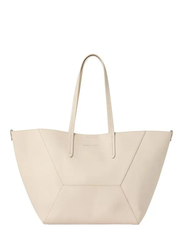 Brunello Cucinelli Calfskin Duo Bag - Ivory