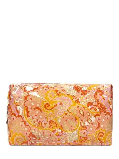 YOUZEY Paisley Makeup Bag - Orange