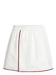 Brunello Cucinelli Mini Skirt With Logo - White