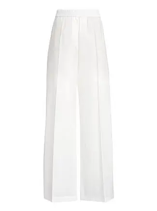 Brunello Cucinelli Loose Fit Track Trousers - White