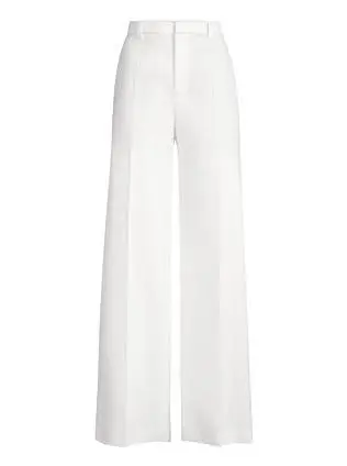 Brunello Cucinelli Loose Flared Trousers - White