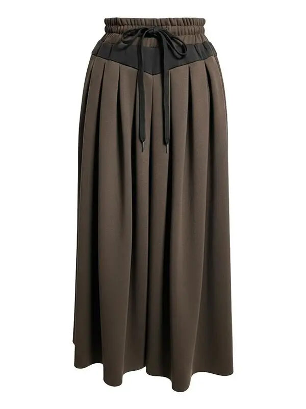 BOHN JSELL Pleated Wide Leg Pant - Brown
