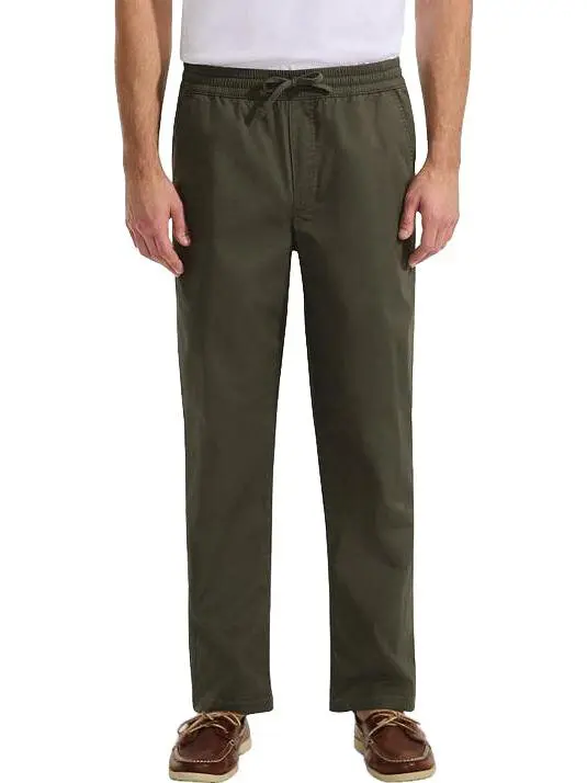 LANDS' END Classic Fit Coastal Corduroy Deck Pant - Forest Moss
