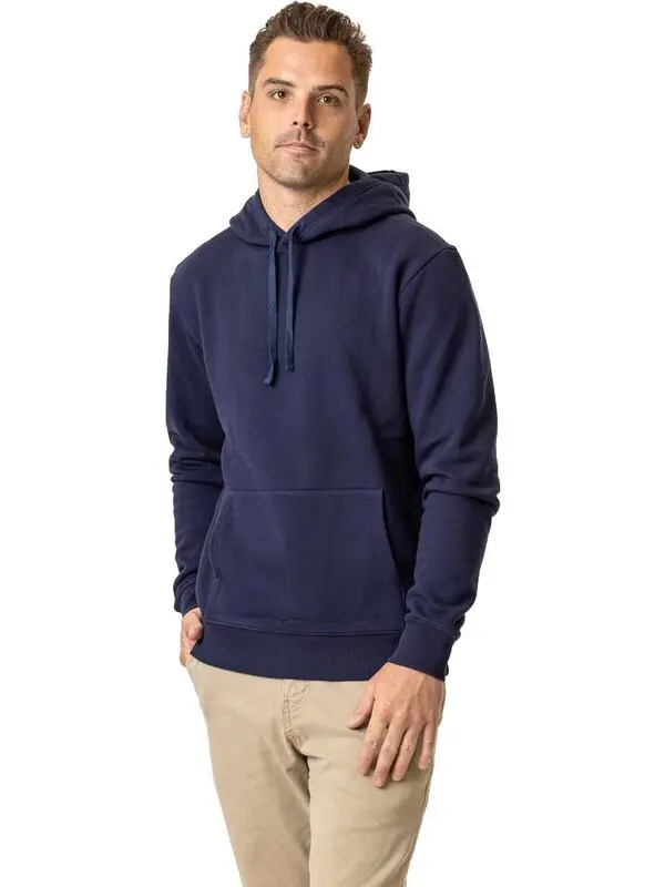 VOTTERA Organic Cotton Pullover Hoodie - Navy Blue