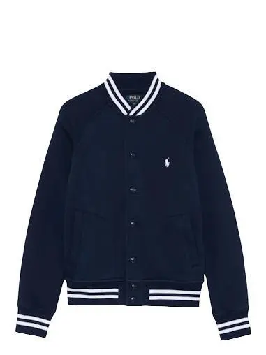Polo Ralph Lauren Raglan Baseball Jacket - Refined Navy Blue