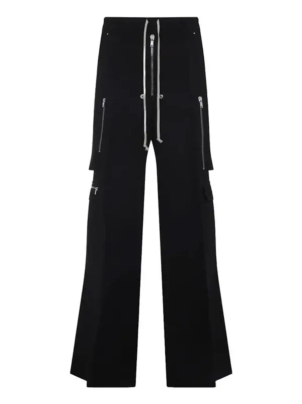 Rick Owens Wool Cargobela Pants - Black