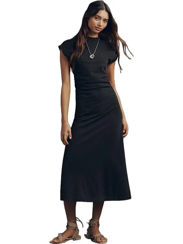 NATION LOS ANGELES Neva Midi Dress - Black