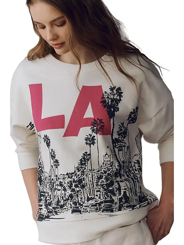 Maeve X Daniela Berkhout City Sweatshirt - Ivory Pattern
