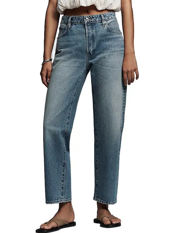 FRAME The Essential High-rise Straight-leg Jeans - Rapture