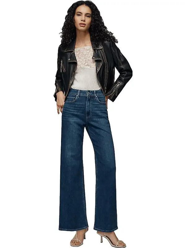 Paige Anessa High-rise Wide-leg Jeans - Amalfi Tide