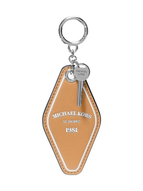 Michael Kors Hotel Key Bag Charm - Brown