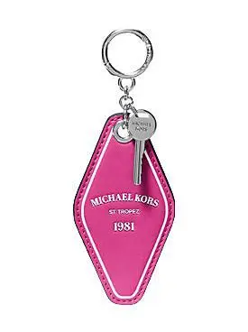 Michael Kors Hotel Key Bag Charm - Pink