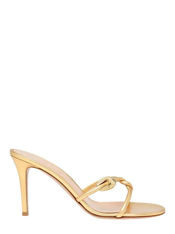 GIANVITO ROSSI Jungle Mamba Mule - Gold - Metallic Nappa