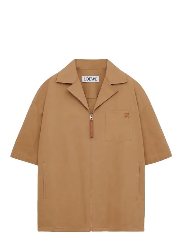 Loewe Short Sleeve Shirt Almond - Tan