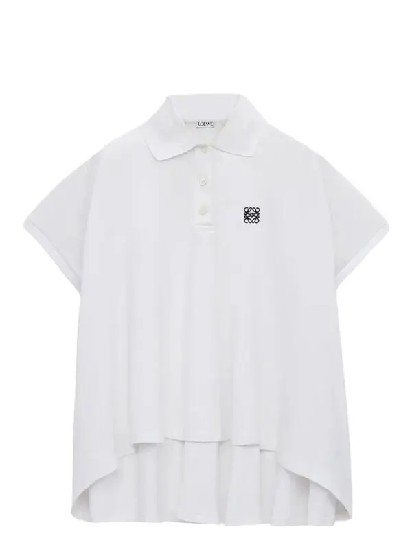 Loewe Polo Shirt With Anagram Embroidery - White