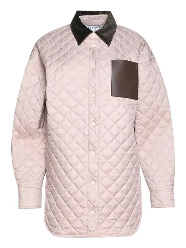 Loewe Quilted Overshirt - Pink