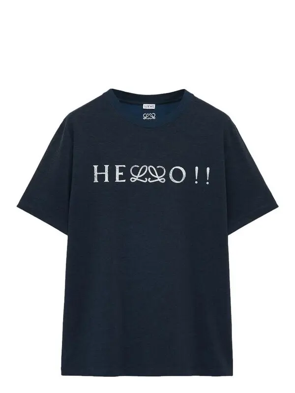 Loewe Regular Fit Tee - Navy