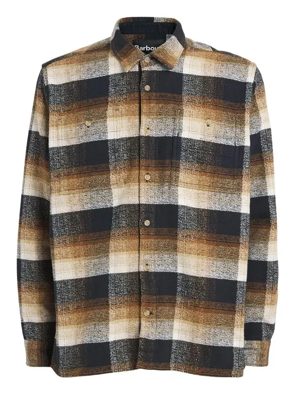 Barbour Cotton Check Woodfoot Relaxed Shirt - Black