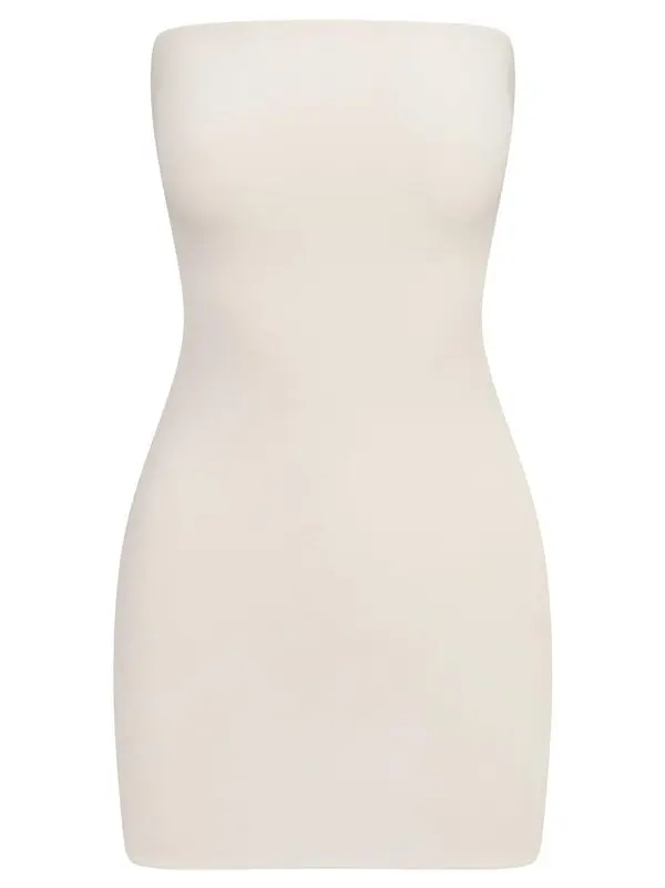 SKIMS Cotton Jersey Mini Tube Dress - Marble