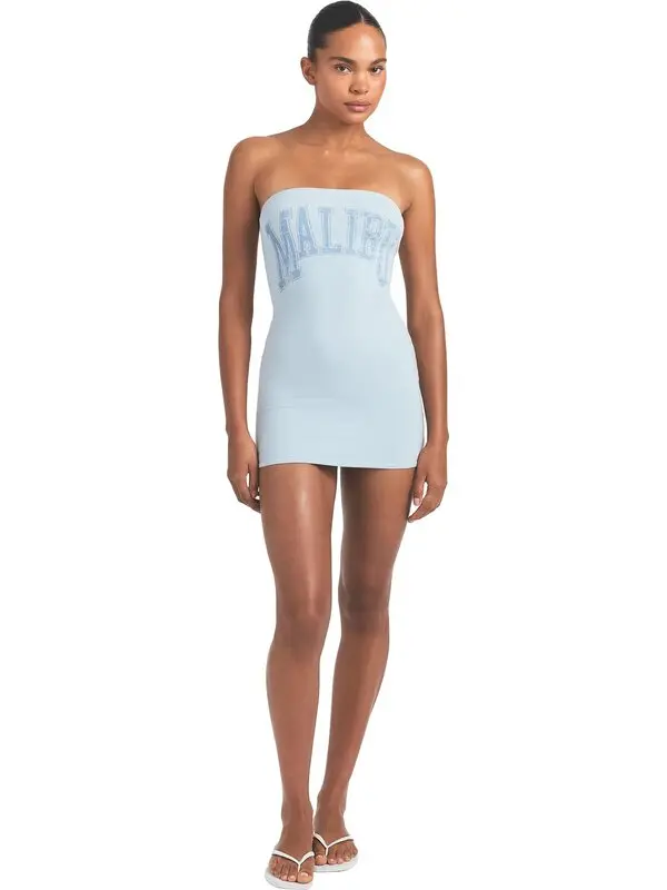 SKIMS Mini Tube Cotton Jersey Dress - Opal Malibu