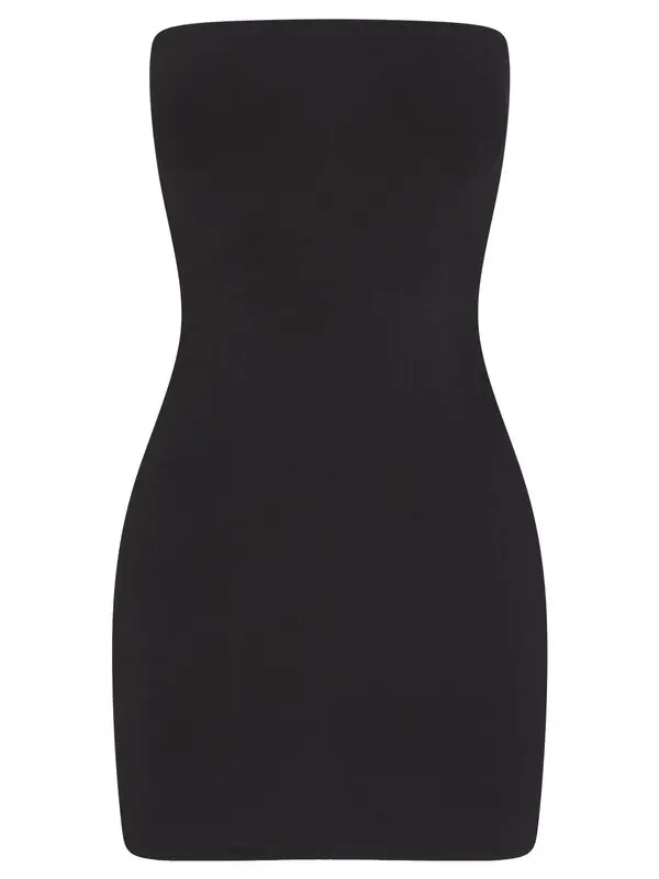 SKIMS Cotton Jersey Mini Tube Dress - Soot