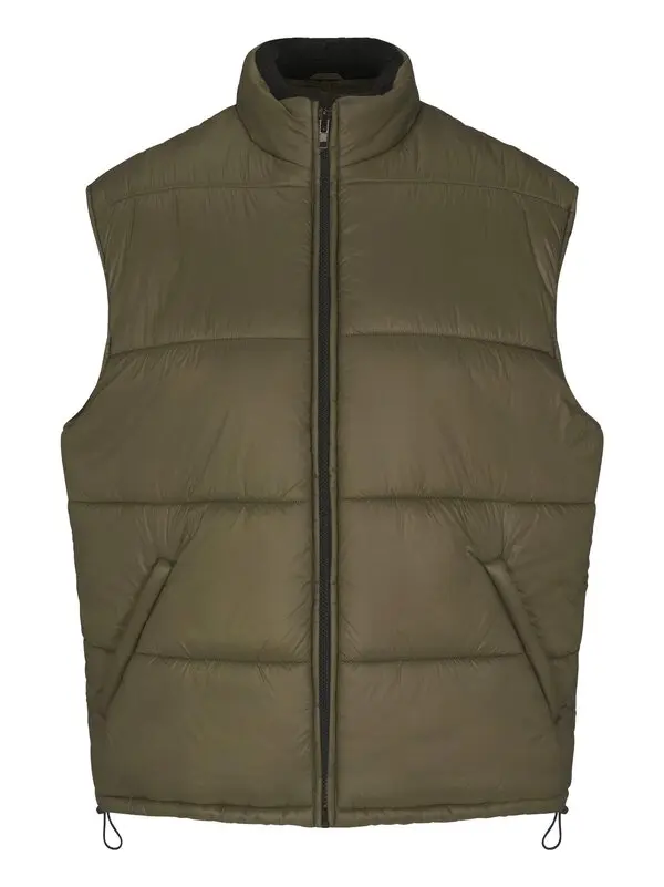 SKIMS Oversized Lightweight Puffer Vest - Olive