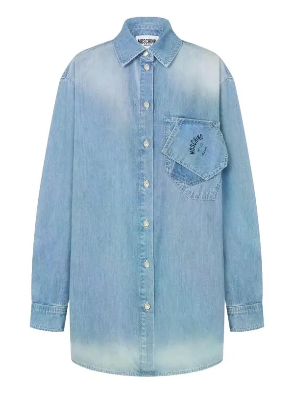Moschino Long-sleeve Denim Shirt - Blue